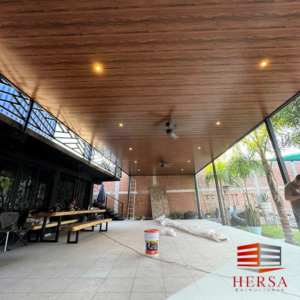 Techo de PVC tipo Madera | Techos y Pérgolas en Quéretaro